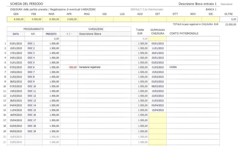 📊 Cash Flow in Excel GRATIS: Flusso di Cassa 2025