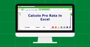 Calcolo pro rata in Excel